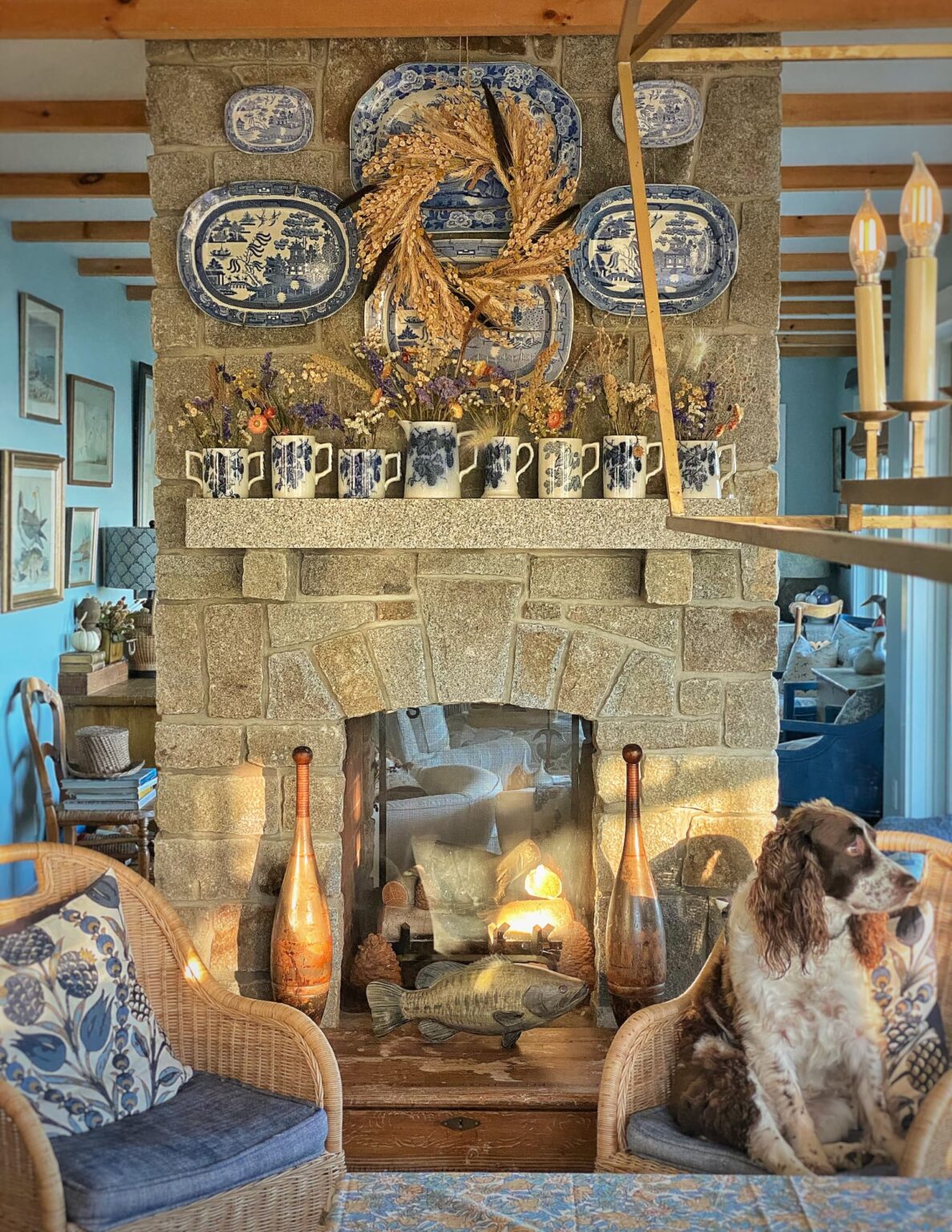 Easy Natural Mantel Decor To Enjoy All Fall! - Molly in Maine