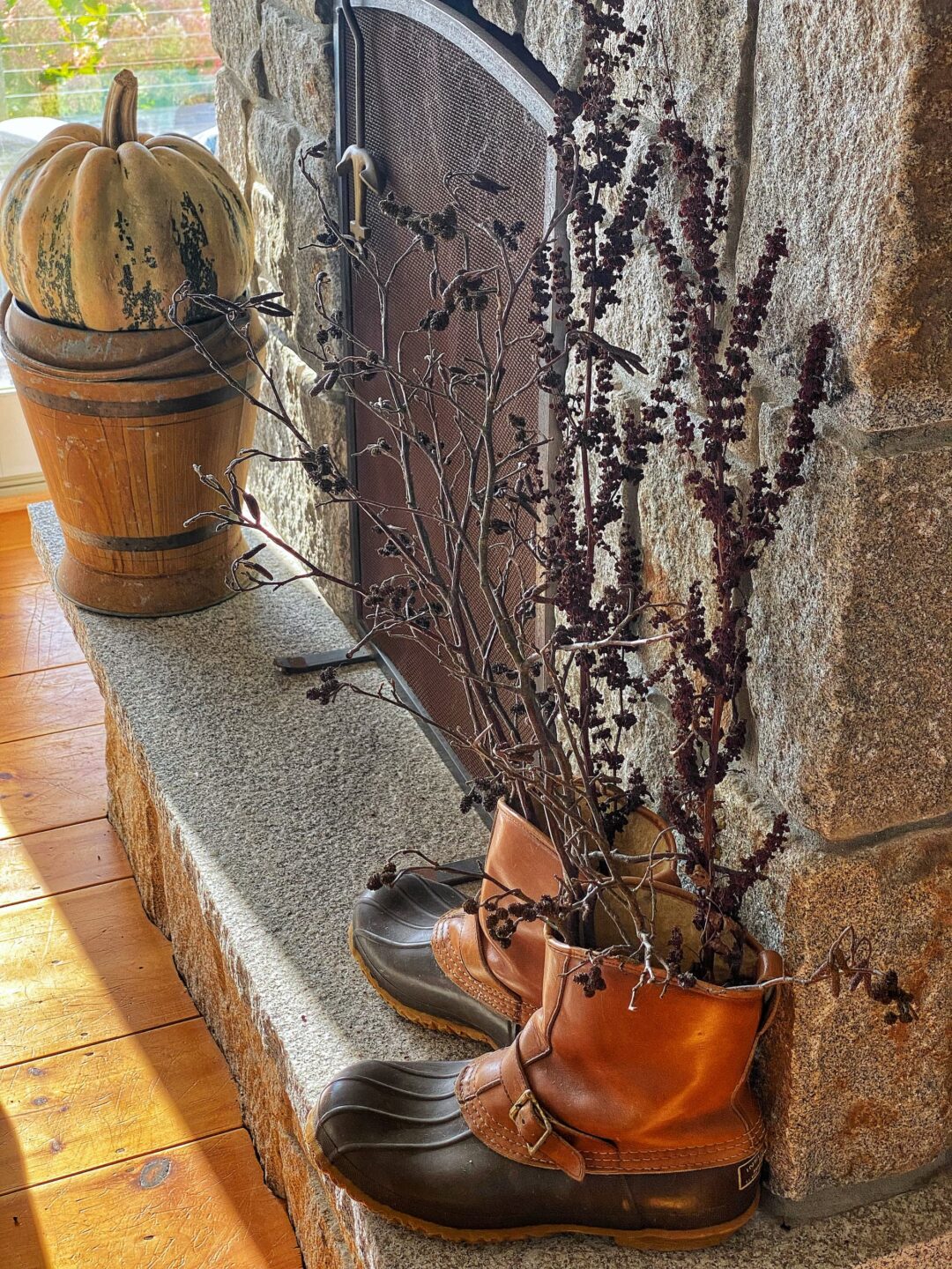 Easy Natural Mantel Decor To Enjoy All Fall! - Molly in Maine