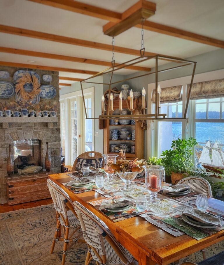 Abundant Harvest Thanksgiving Table Setting - Molly in Maine