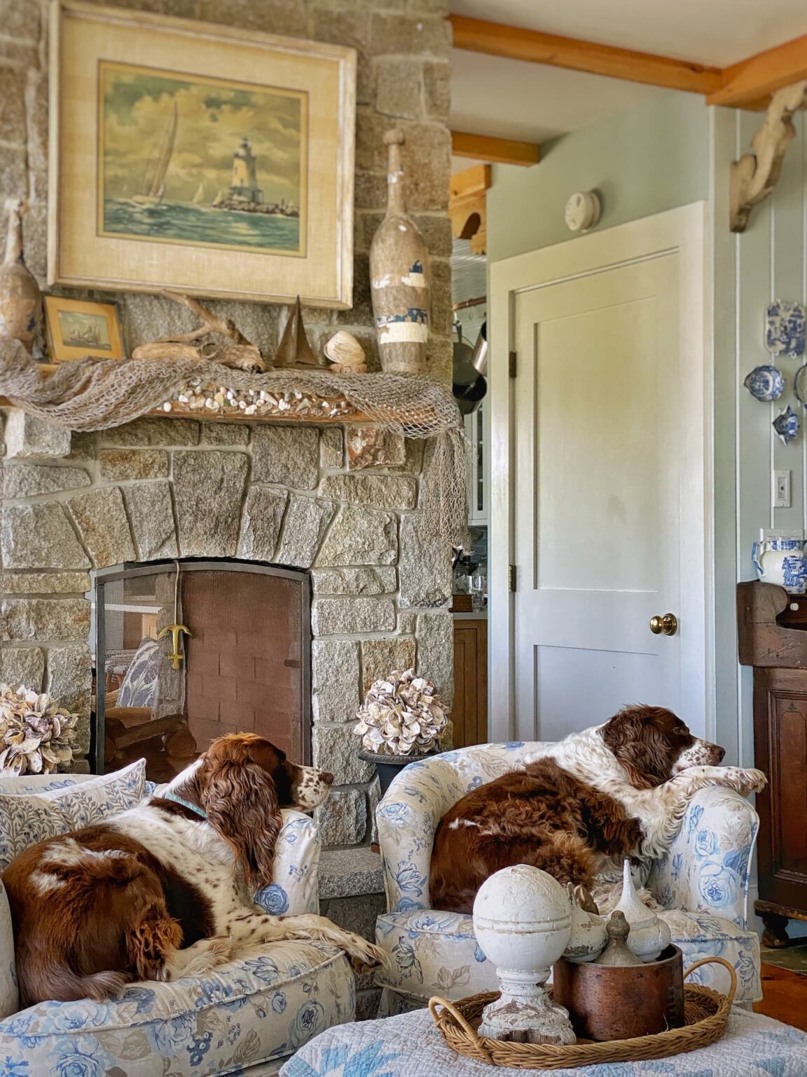 Easy Breezy Coastal Maine Style: Our Summer Living Room - Molly in Maine
