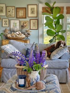 Easy Breezy Coastal Maine Style: Our Summer Living Room - Molly in Maine