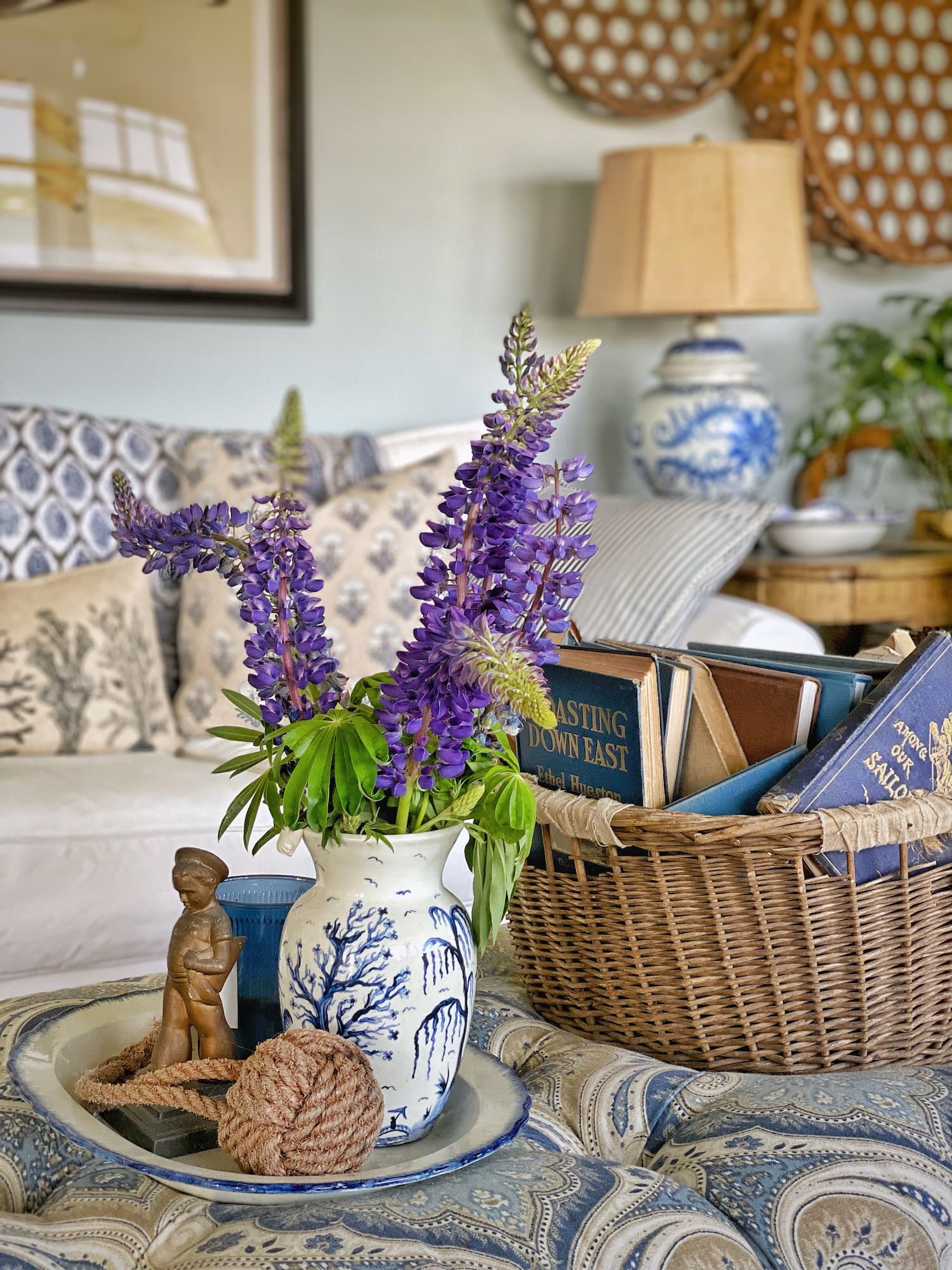 Easy Breezy Coastal Maine Style: Our Summer Living Room - Molly in Maine