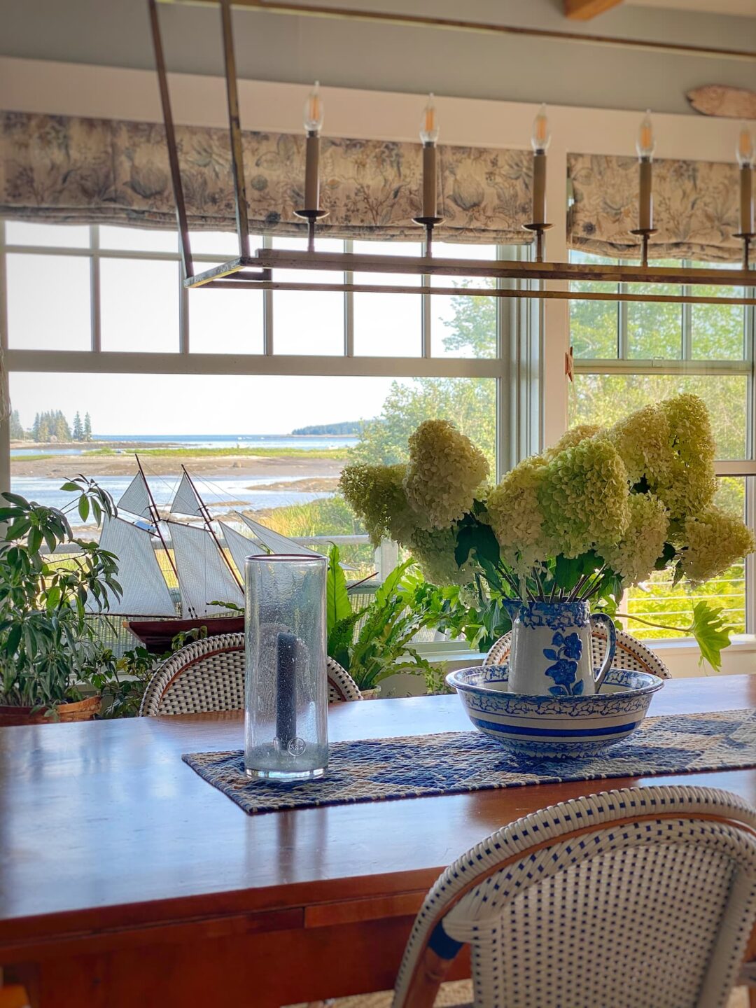 Coordinating Window Treatments In An Open Floor Plan Space - Molly in Maine