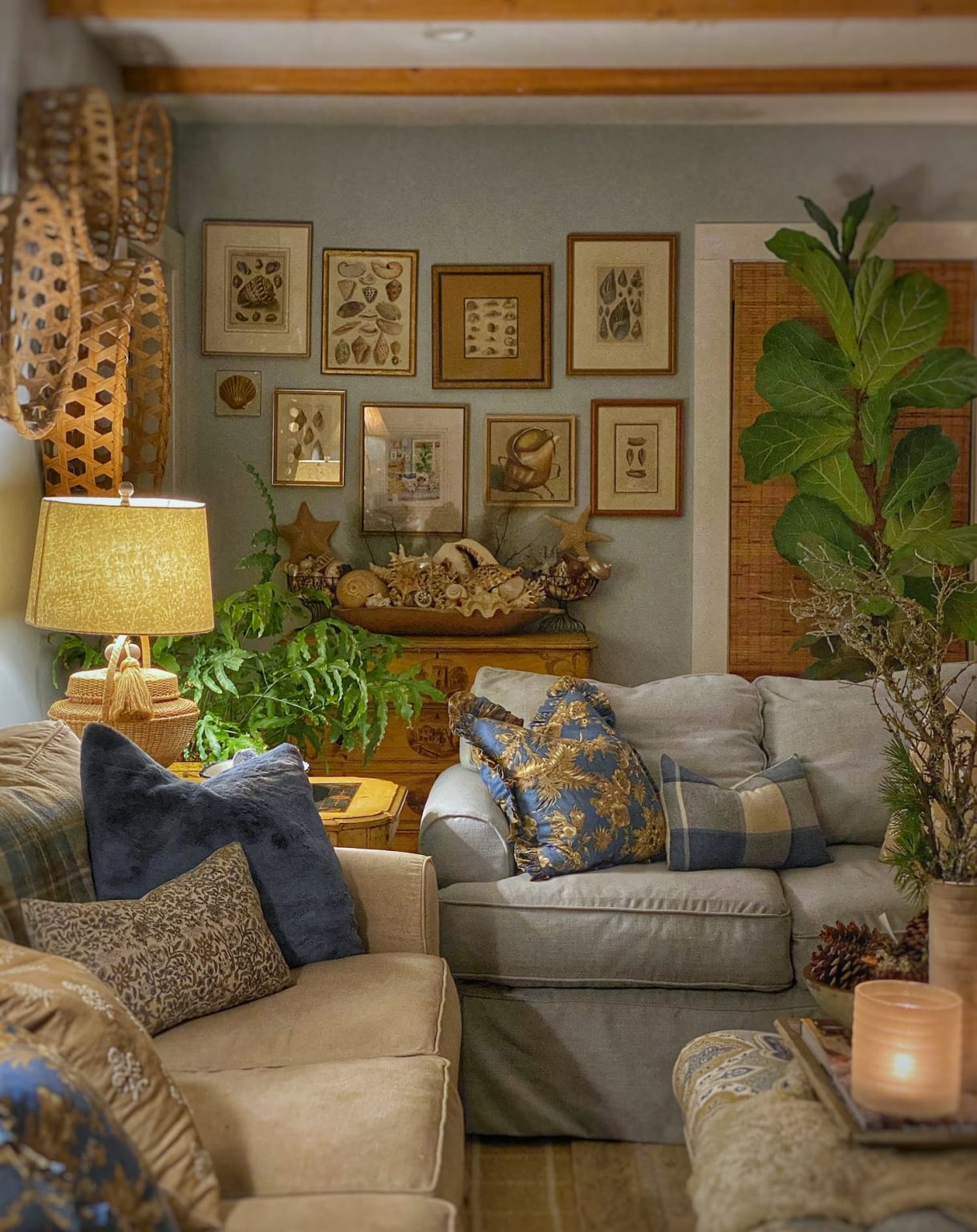 Coordinating Window Treatments In An Open Floor Plan Space - Molly in Maine