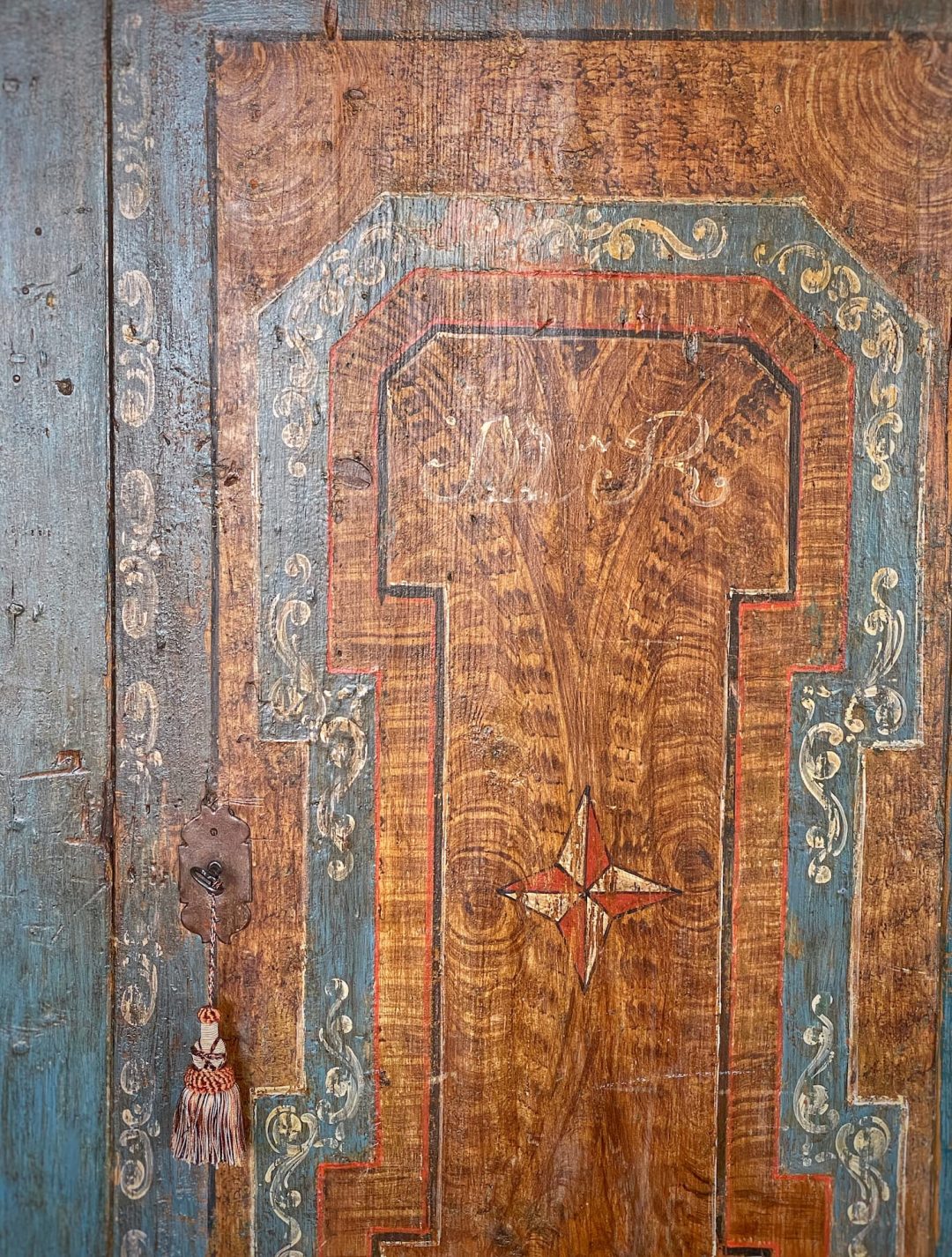 My Antique European Painted Cabinet | Meant To Be Mine - Molly in Maine