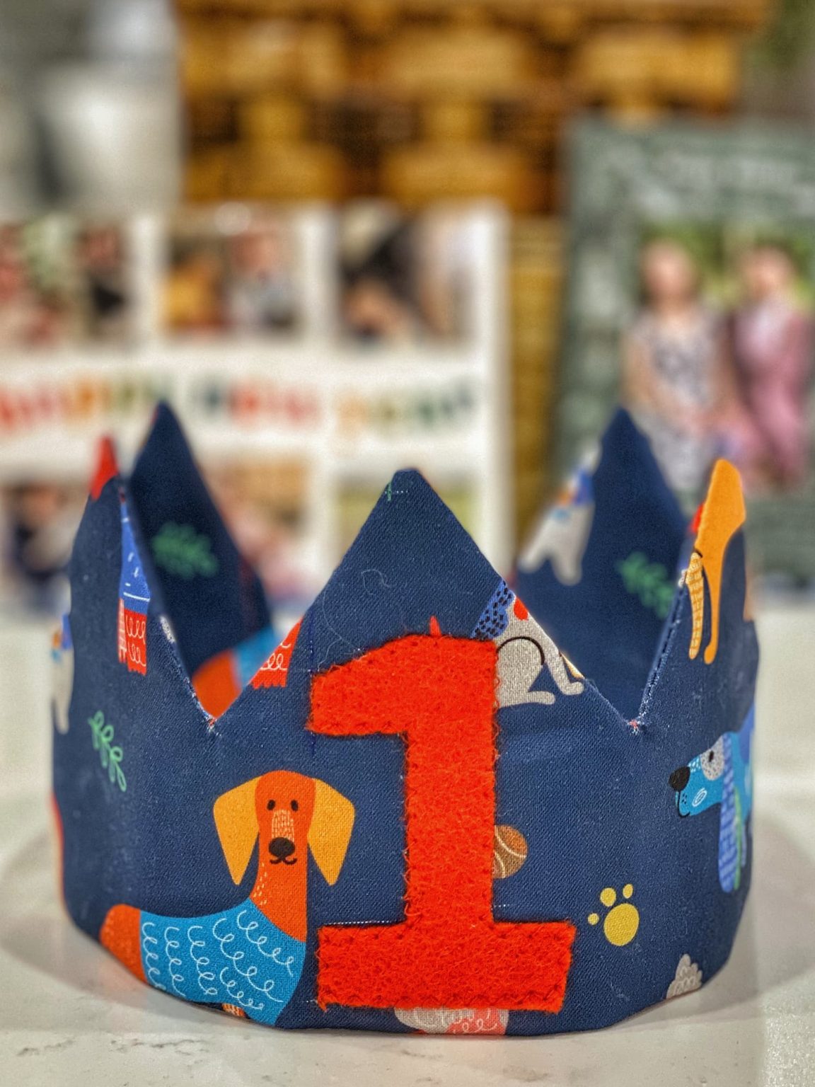 How To Sew A Personalized Child's Fabric Birthday Crown - Molly in Maine