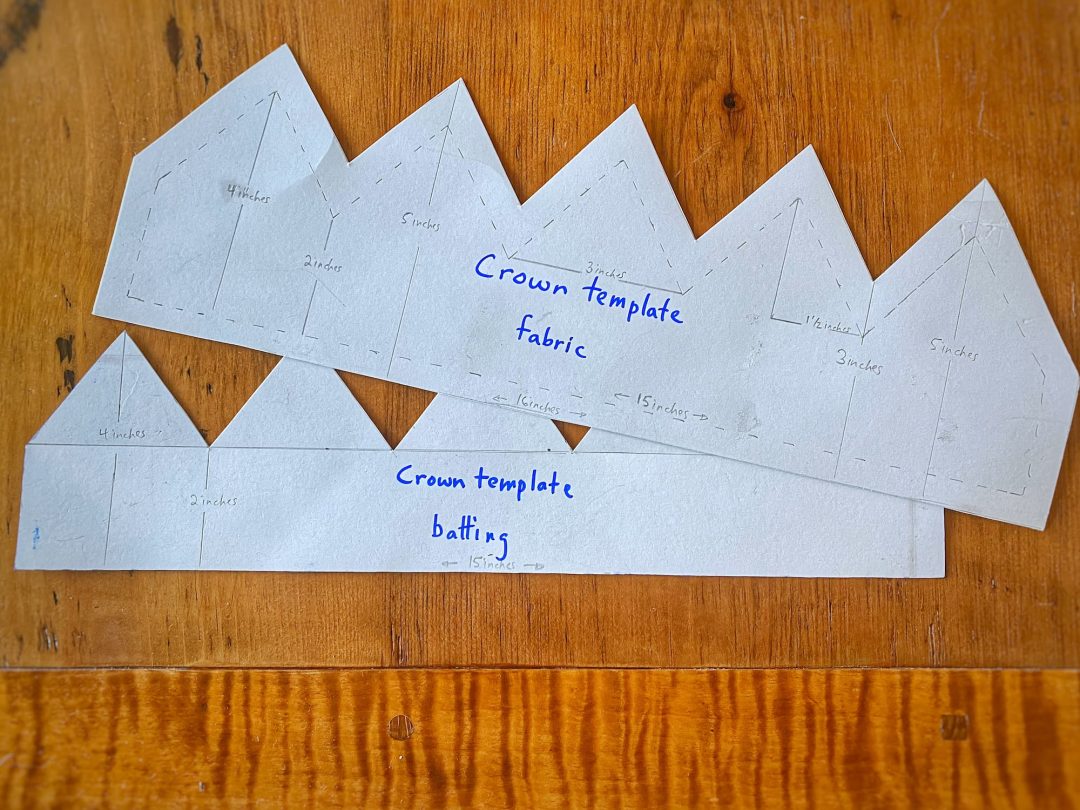 How To Sew A Personalized Child's Fabric Birthday Crown - Molly in Maine