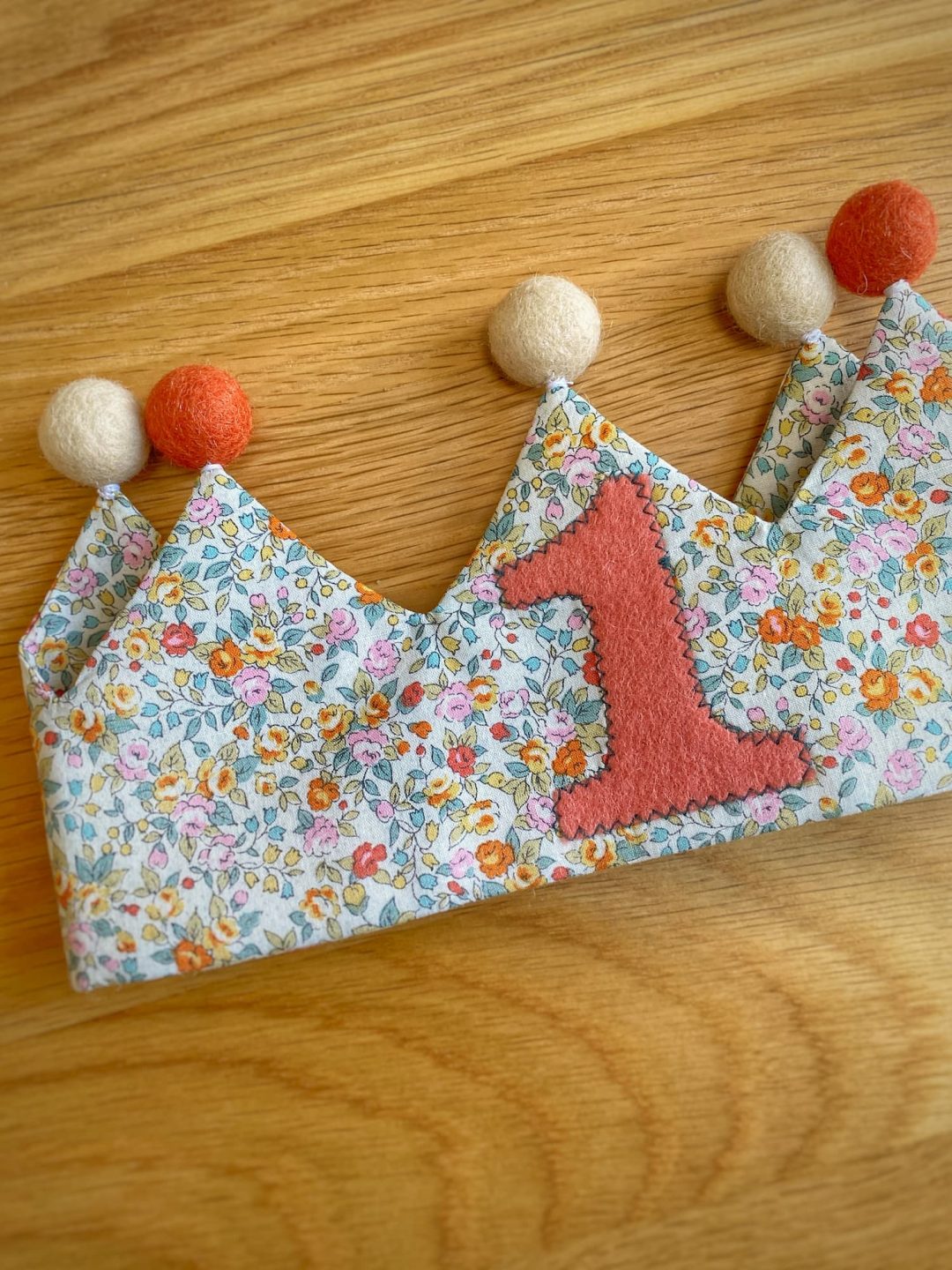 How To Sew A Personalized Child's Fabric Birthday Crown - Molly in Maine