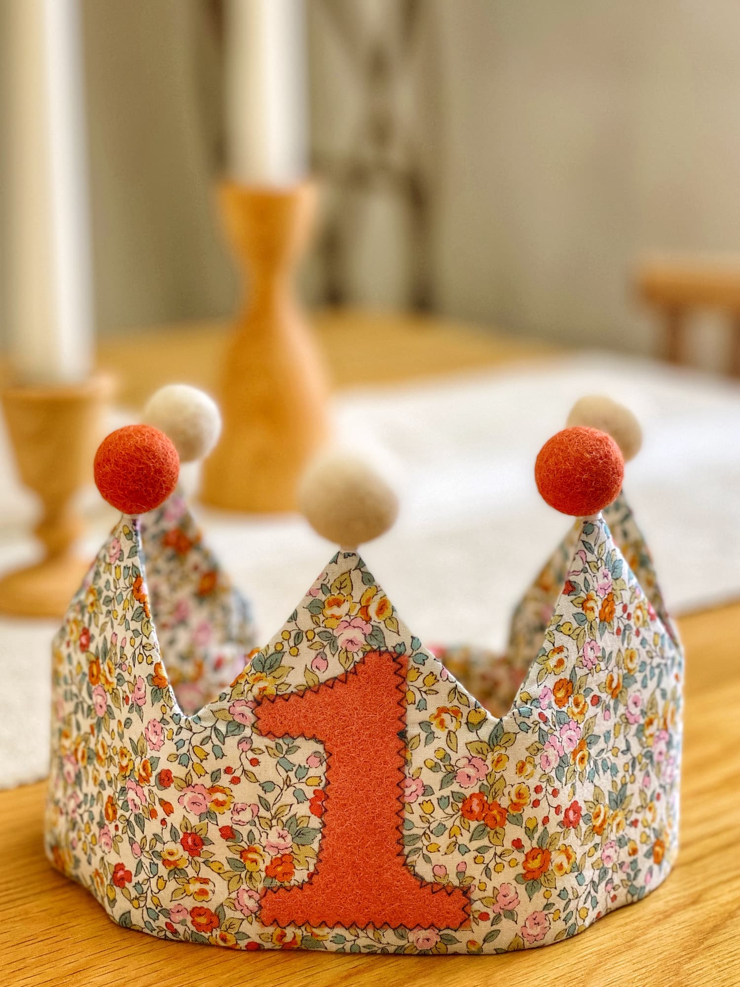 How To Sew A Personalized Child's Fabric Birthday Crown - Molly in Maine