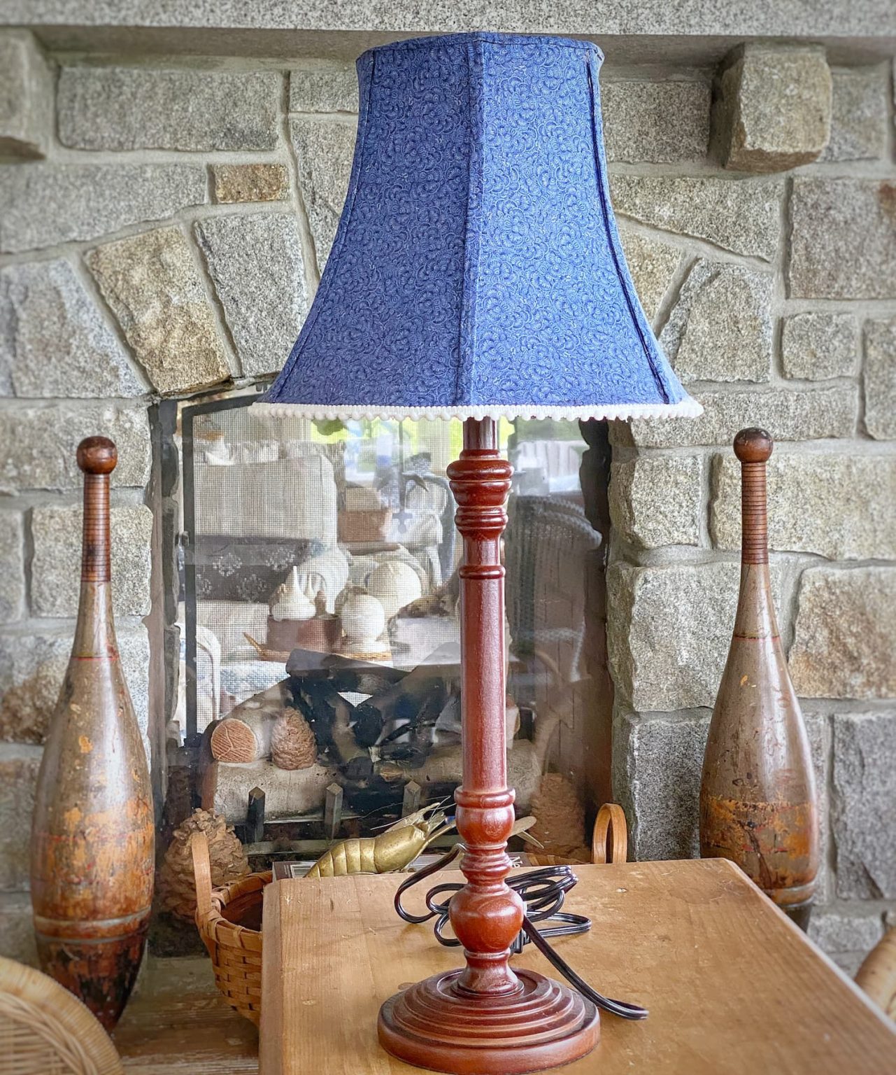 Box Pleated Lampshade Slipcover Step-by-Step Tutorial - Molly in Maine