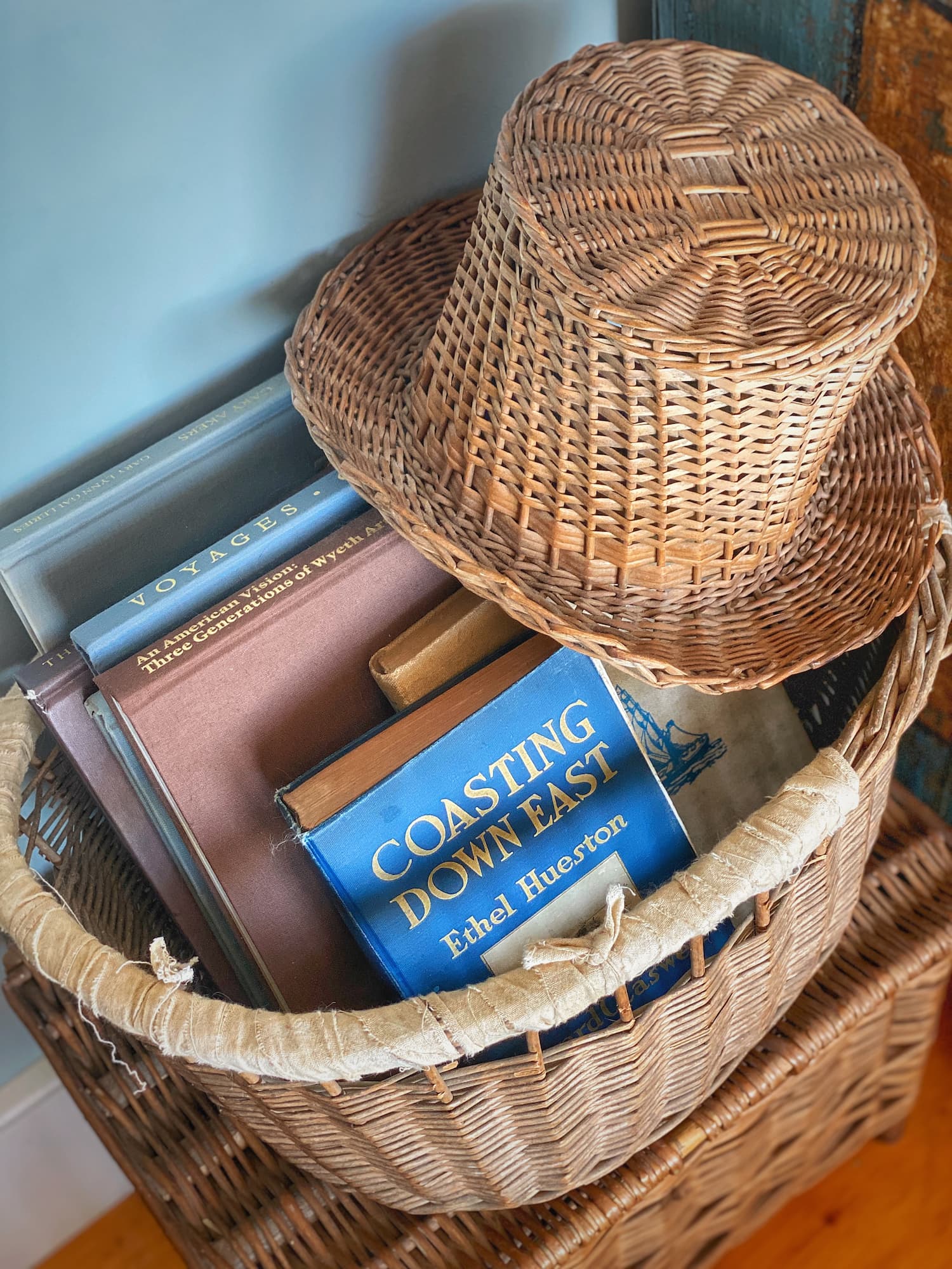 Books in a Basket Add Color, Texture, & Personality To Your Home ...