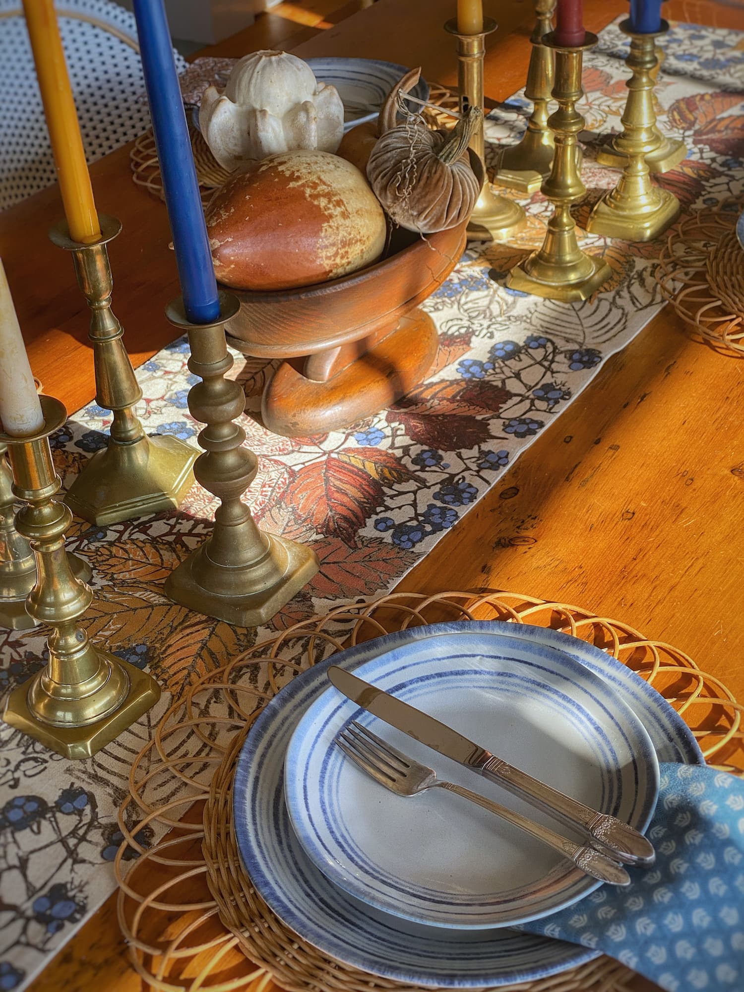 Getting My Table, Mantel, and Hutch Ready For Thanksgiving - Molly in Maine