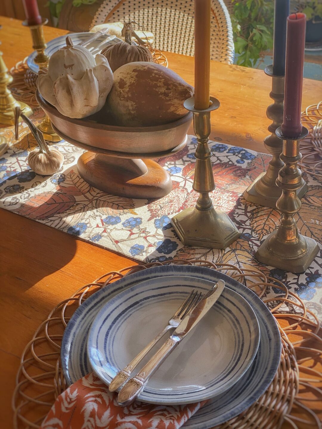 Getting My Table, Mantel, and Hutch Ready For Thanksgiving - Molly in Maine