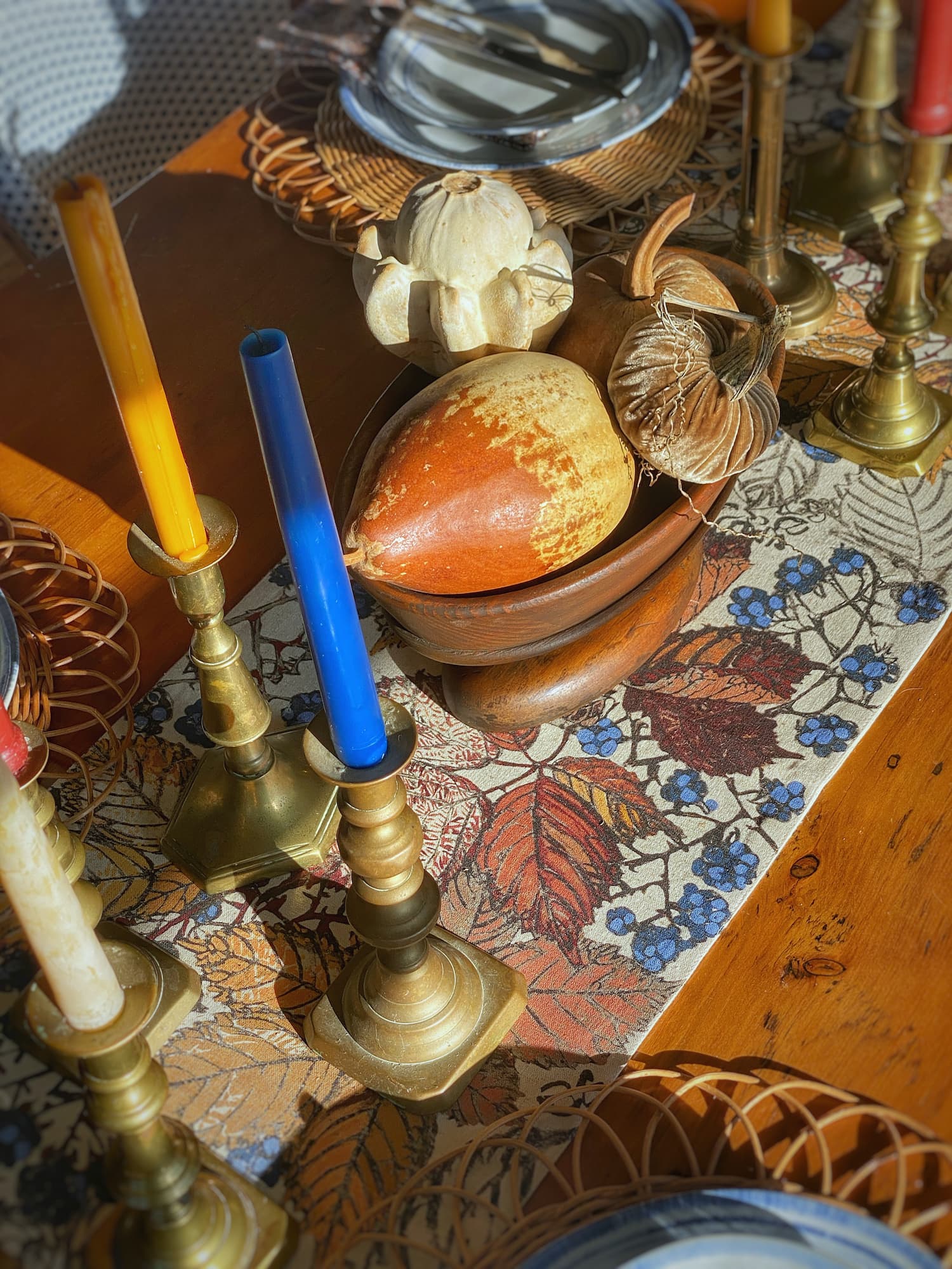 Getting My Table, Mantel, and Hutch Ready For Thanksgiving - Molly in Maine