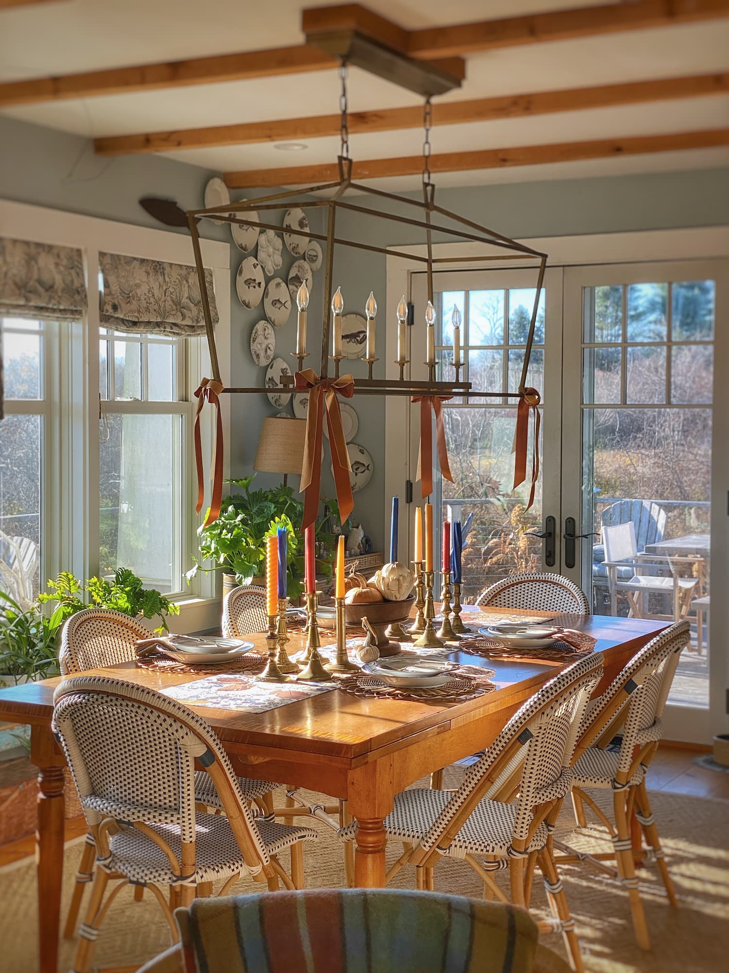 Getting My Table, Mantel, and Hutch Ready For Thanksgiving - Molly in Maine