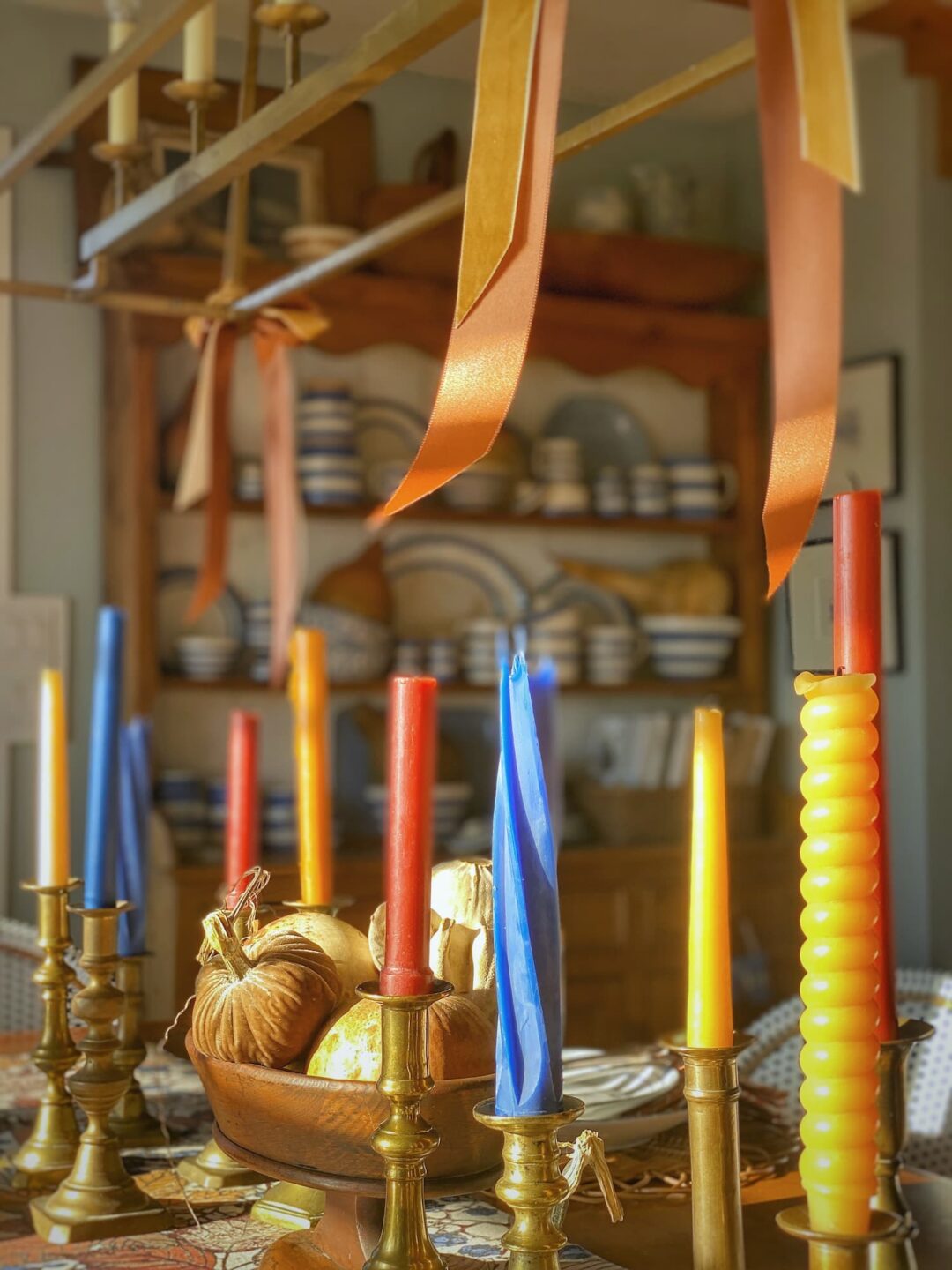 Getting My Table, Mantel, and Hutch Ready For Thanksgiving - Molly in Maine