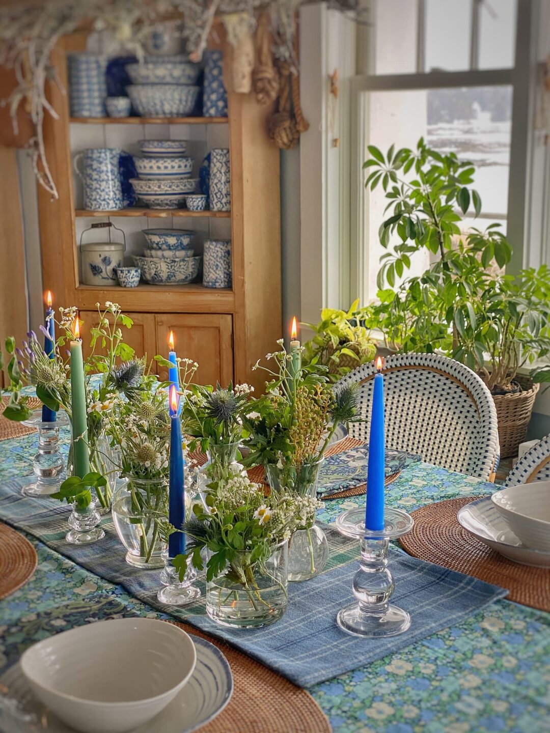 Dreaming of Spring, With a Bright-But-Cozy Table Setting - Molly in Maine