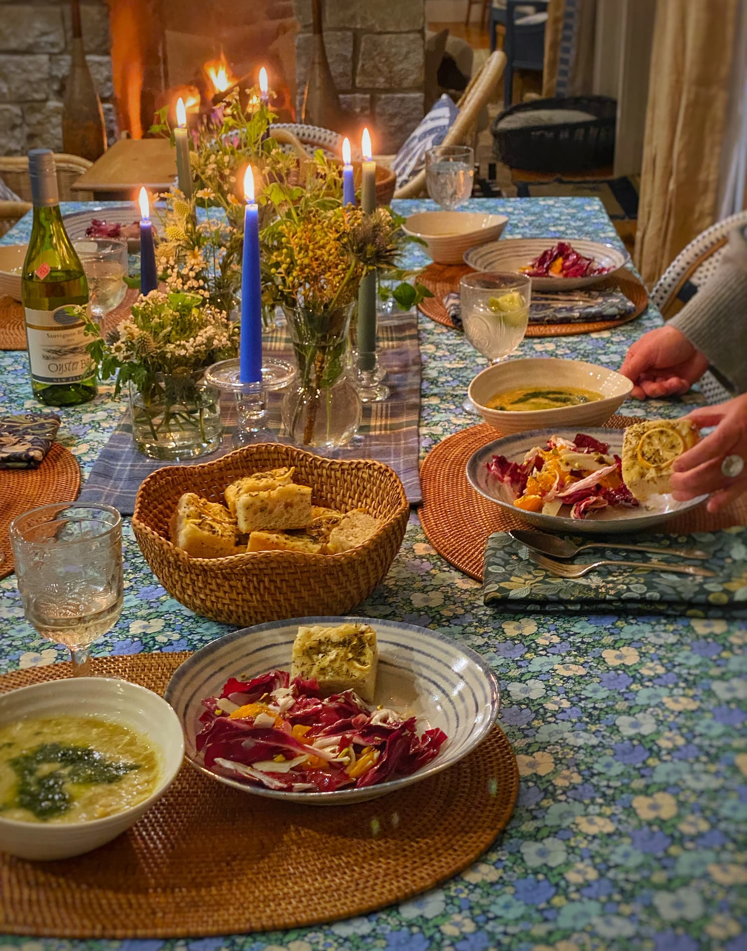 Dreaming of Spring, With a Bright-But-Cozy Table Setting - Molly in Maine