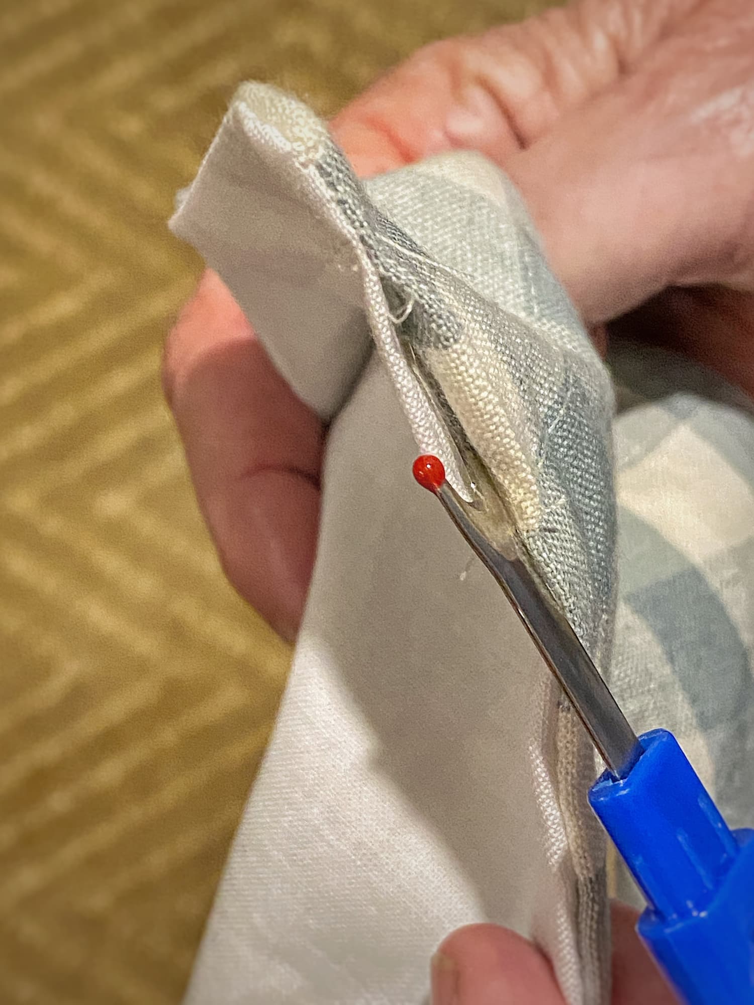 How to Sew an Easy Cottage-Style Slipcover for a Lampshade - Molly in Maine