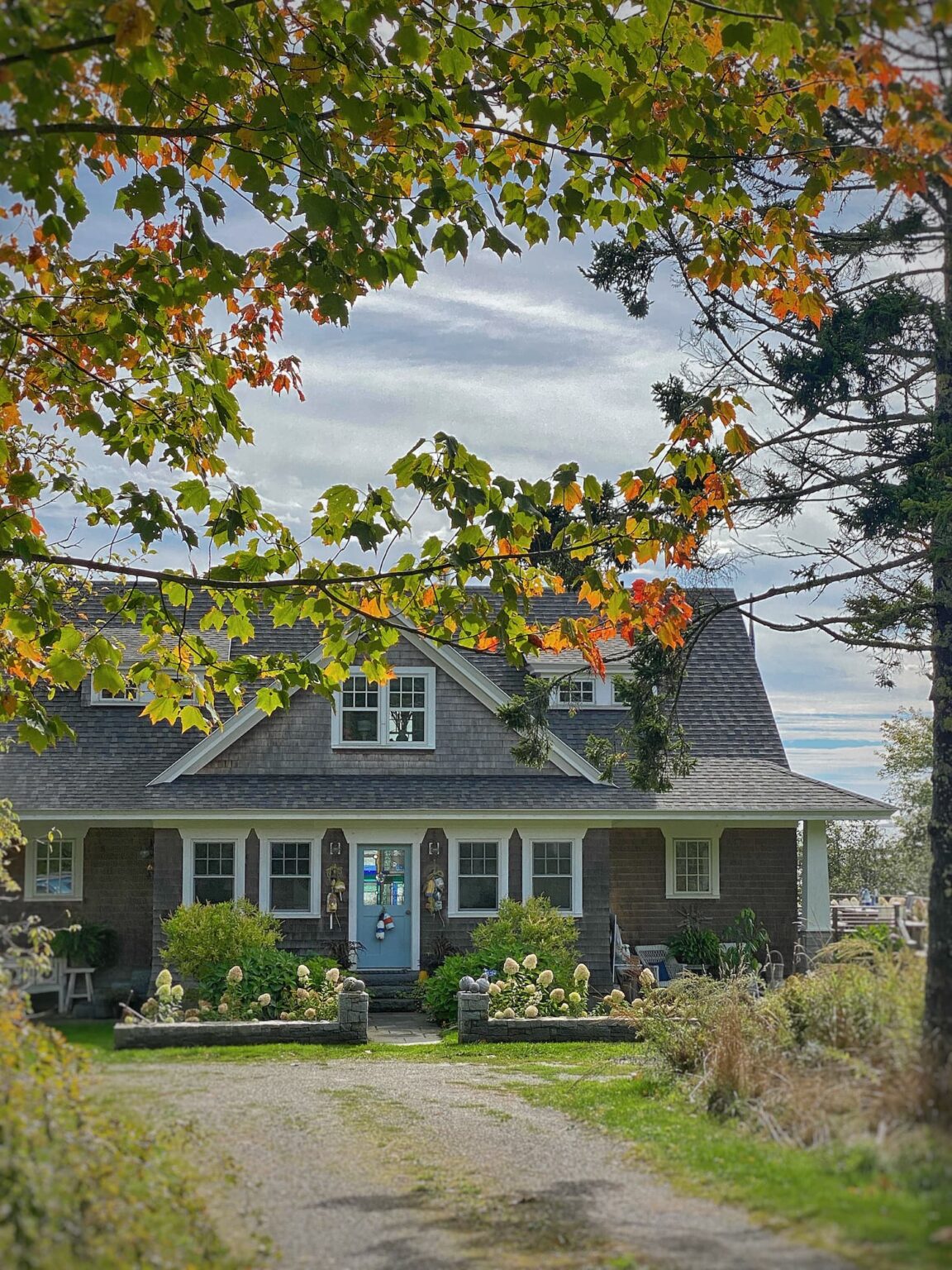 Simple Fall Switches | Cozy Guest Beds & Doorstep Decor - Molly in Maine